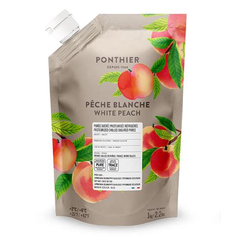 Ponthier Fresh White Peach Puree 10 Sweetened Classic Fine Foods