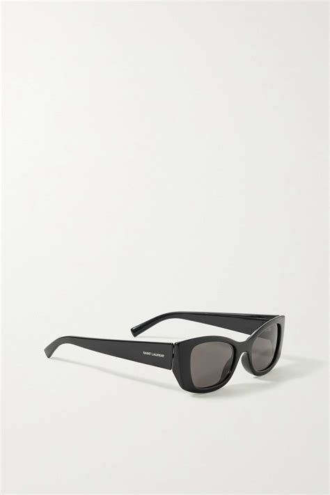 Saint Laurent Eyewear Cat Eye Acetate Sunglasses Net A Porter
