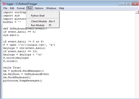 Create Keylogger Using Python 2 7 Anti Hacking Tutorials