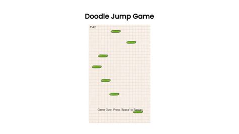 Doodle Jump Game Using Html Css And Javascript With Source Code Sourcecodester