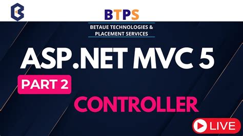 Controller In Mvc 5 Aspnet Mvc 5 Part 2 Youtube