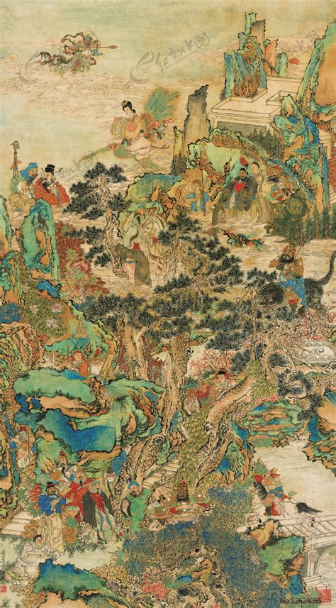 清代任薰群仙图下载 红动中国