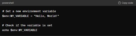 How To Set Environment Variables With Powershell