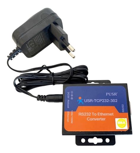 Usr Tcp232 302 Conversor Rs 232 Para Tcp Ethernet Ip Rj 45 Frete grátis