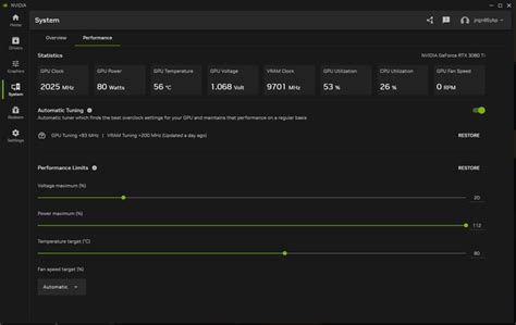 Performance Limits For 3080ti In Nvidia App R Nvidia