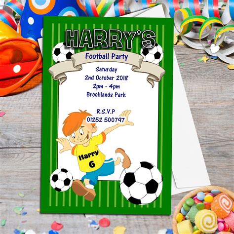Football Themed Invitations