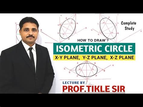 HOW TO DRAW ISOMETRIC VIEW OF CIRCLE ISOMETRIC PROJECTION OF CIRCLE ISOMETRIC CIRCLE YouTube