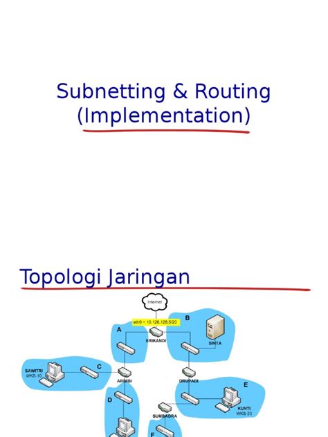 Pdf Kuliah 11 Subnetting Routing Implementation Dokumen Tips