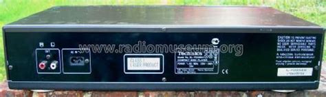 Compact Disc Player SL PG580A R Player Technics Brand Radiomuseum Org