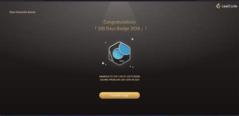 Himanshu Kumar On Linkedin Leetcode100dayschallenge Keepgrinding