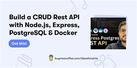 Build A Crud Rest Api With Nodejs Express Postgresql And Docker