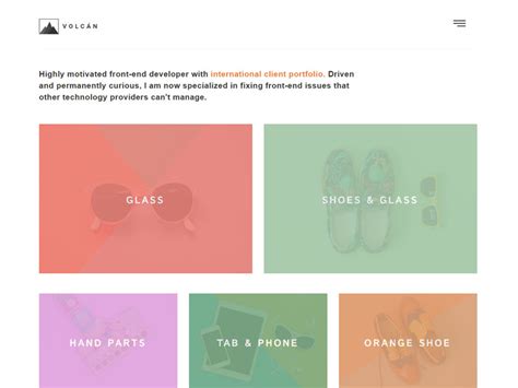 Volcan Personal Portfolio HTML5 Bootstrap Template