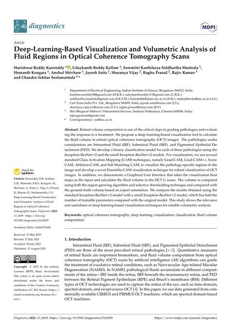 Pdf Deep Learning Based Visualization And Volumetric Analysis Of Fluid Regions In Optical