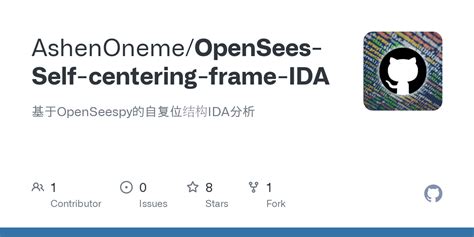 Github Ashenonemeopensees Self Centering Frame Ida 基于openseespy的自复位结构ida分析