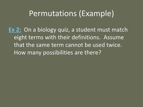 PPT Permutations Combinations PowerPoint Presentation Free Download ID
