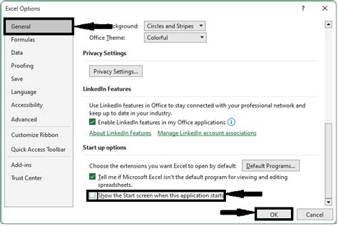How To Disable Start Screen In Excel 2013