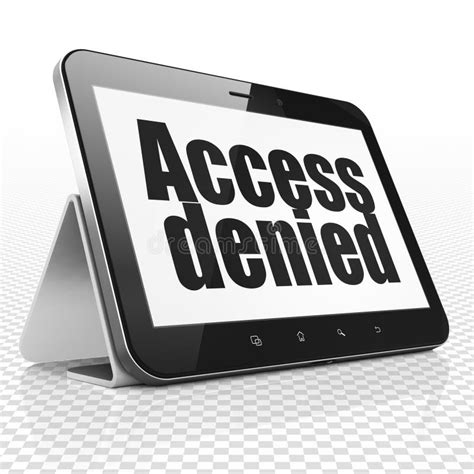 Access Denied Computer Screen Stock Illustration Illustration Of