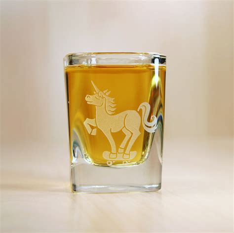 Unicorn Shot Glass Bigfoot Themed Drinkware Alien Shot Glass