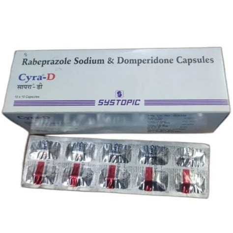Cyra D Capsule Rabeprazole 20mg And Domperidone 30mg At Rs 51strip In