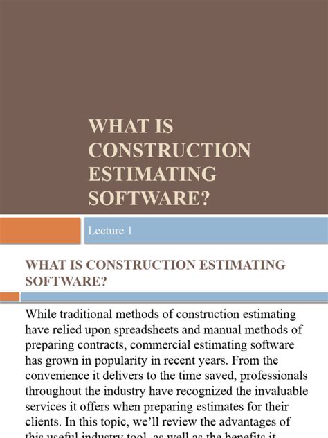Estimating Using Autocad Lecture1 Download Free Pdf Computing