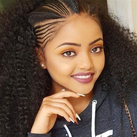 Lovely Habesha Traditional Hairstyle With Brown Highlights Artofit