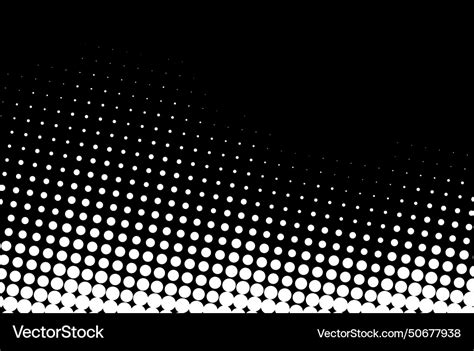White Wave Dots Pattern Halftone Gradient Vector Image