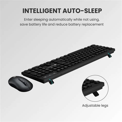 Portronics Key6 Combo Wireless Keyboard And Mouse Set With Noiseless Typing Keys For Pc Laptop