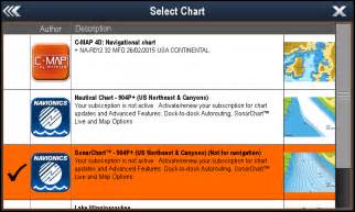 unable to view nautical chart data from my chart card using a c e es gs