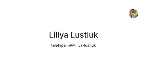 Liliya Lustiuk Teletype