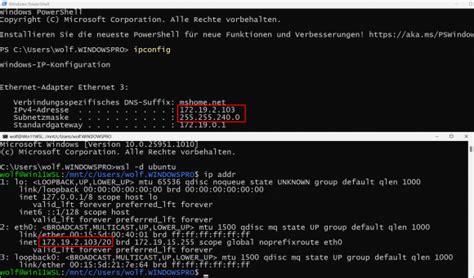 Wsl 200 Gleiche Netzwerkkonfiguration Für Windows Und Linux