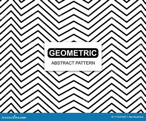 Geometric Absract Pattern On White Background Stock Illustration