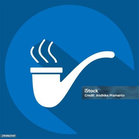 아이콘 파이프 흡연 기호와 관련이 있습니다 긴 그림자 스타일 디자인 편집 가능 개념에 대한 스톡 벡터 아트 및 기타 이미지 개념 개발 건강관리와 의술 Istock