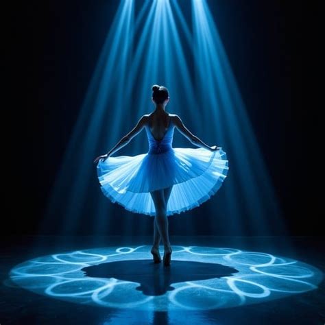 Free Ethereal Blue Dancer Image Ballet Silhouette Blue Download