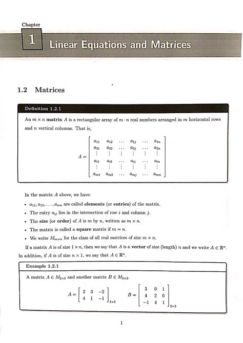 01 Matrices Matrix Algebra Special Types Of Matrices Elementary