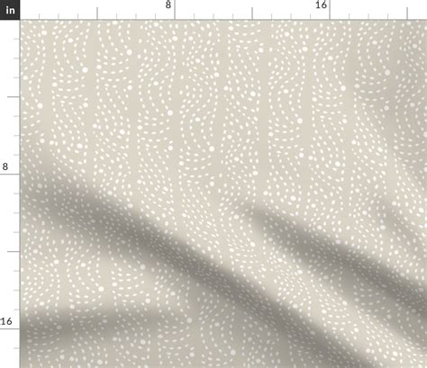 Buff Scatter Lines Normal Scale Fabric Spoonflower