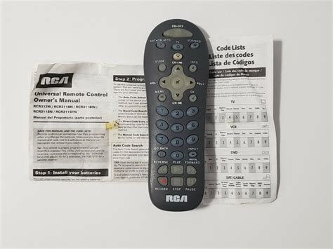 Electro Help Rca Rcr W Universal Remote Control