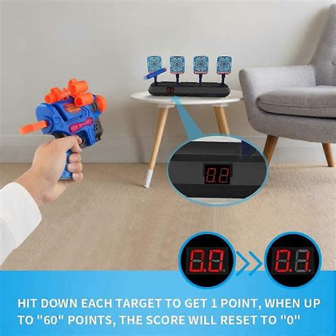 Electronic Digital Target Auto Reset Electric Shooting Scoring Target With Light And Sound Effect