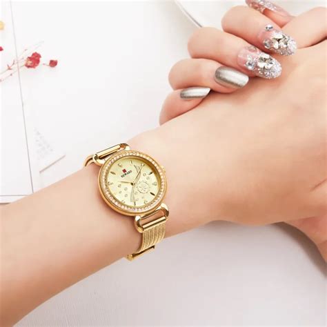 Роскошные золотые часы от ведущего бренда женские часы с бриллиантами водонепроницаемые Модные