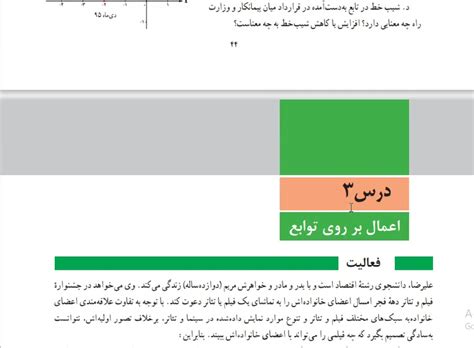 هشت ریاضی یازدهم انسانی فصل دوم درس سوم جلسه اولاعمال بر روی توابع