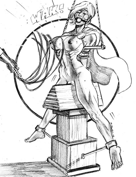 Rule 34 Bad End Black And White Bondage Breast Torture Breasts Broken