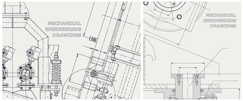 Blueprint Illustration Set Engine Line Drawing Ilustrasi Stok Unduh Gambar Sekarang Alat