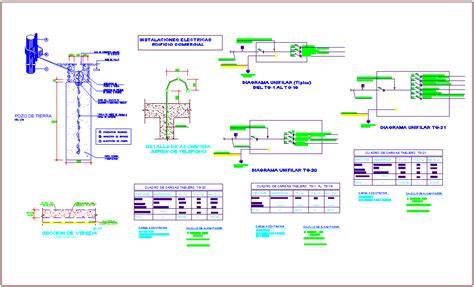 Detail Of Electrical View For Commercial Building Dwg File Cadbull