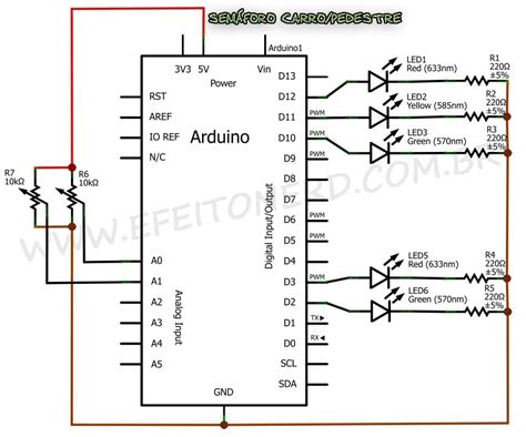 Semáforo Carropedestre Com Arduíno