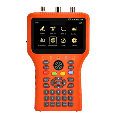 H265 Combo Meter Dvb S2 Dvb T2 Dvb C 43 Inch Screen Spectrum Analyzer