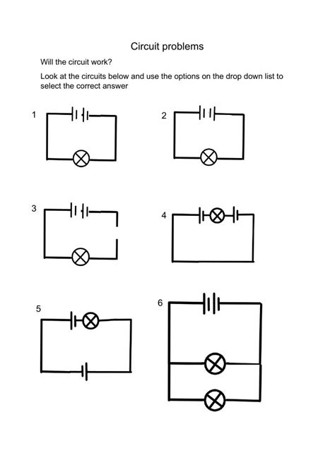Solving Circuit Problems Worksheet Teacher Resources And Worksheets Library