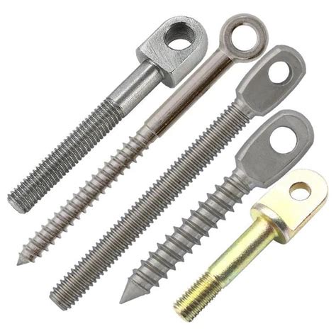 Custom Stainless Steel Eyebolt Tab Flat Head Lag Rod End Jig Swing