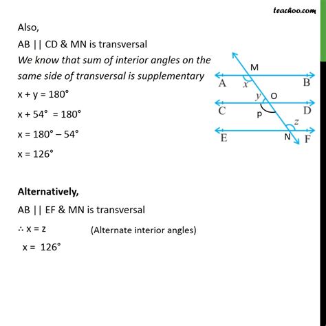 Ex 6 2 1 In Figure If AB CD CD EF And Y Z 3 7