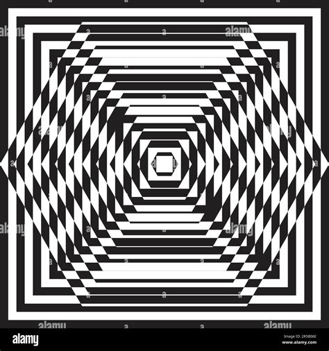 Abstract Geometric Pattern Background With Black And White Hexagon And