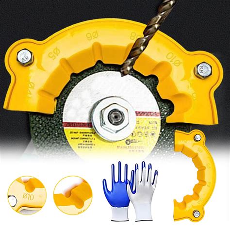 Drill Bit Sharpener With A Pair Of Gloves Drill Bit Grinding