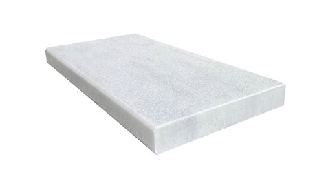 White Marble Leathered Modern Pool Coping Icon Tile